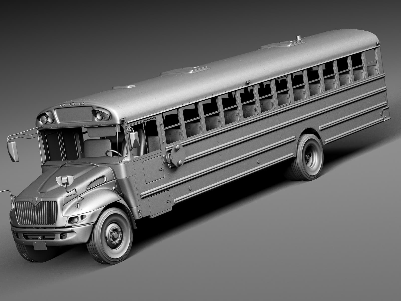 IC CE Series Schoolbus 2015 - 3D Model by SQUIR