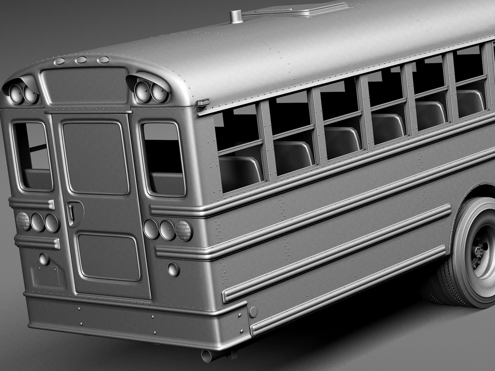 IC CE Series Schoolbus 2015 - 3D Model by SQUIR