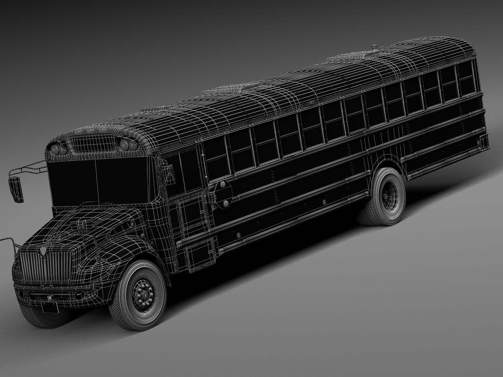 IC CE Series Schoolbus 2015 - 3D Model by SQUIR