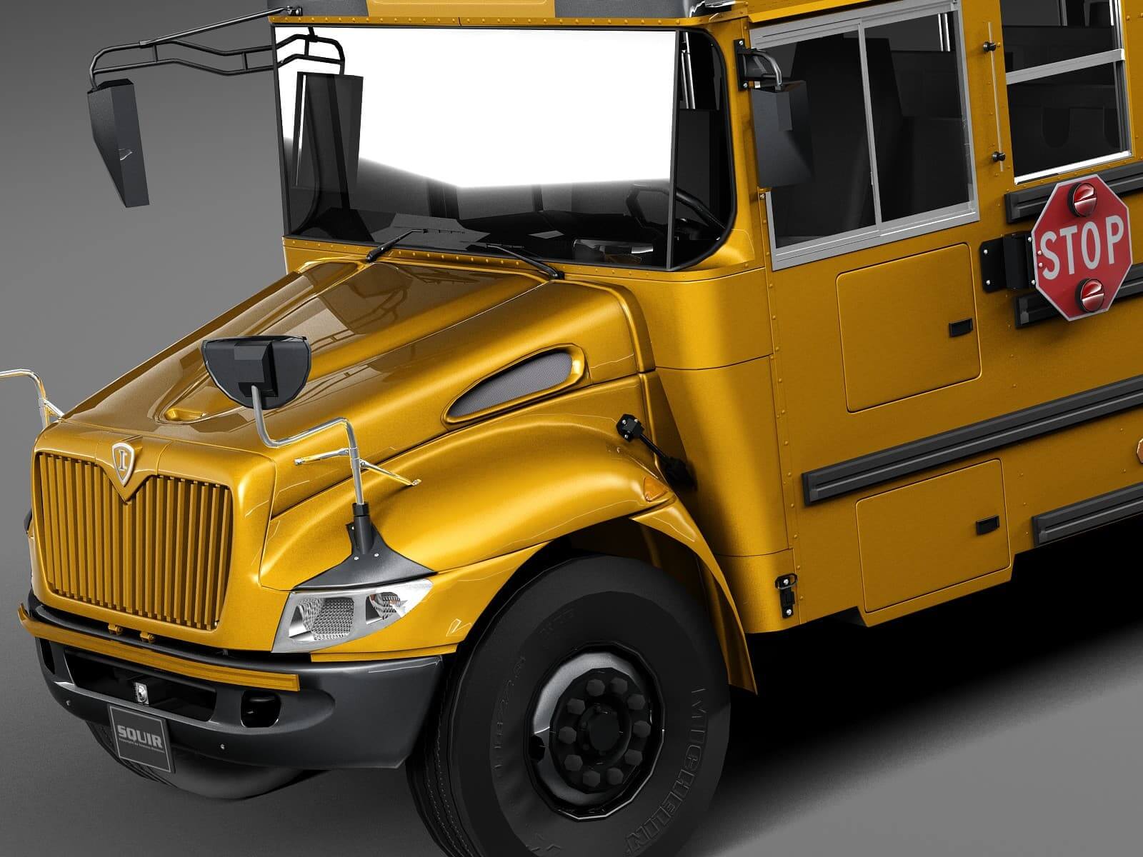 IC CE Series Schoolbus 2015 - 3D Model by SQUIR