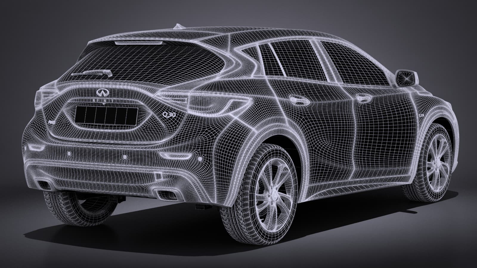 Infiniti Q30 2016 - 3D Model by SQUIR