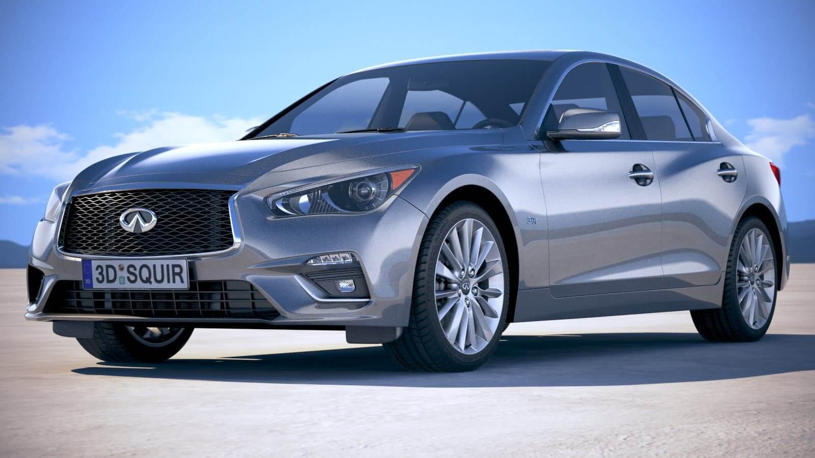 Infiniti Q50 2018 - 3D Model by SQUIR