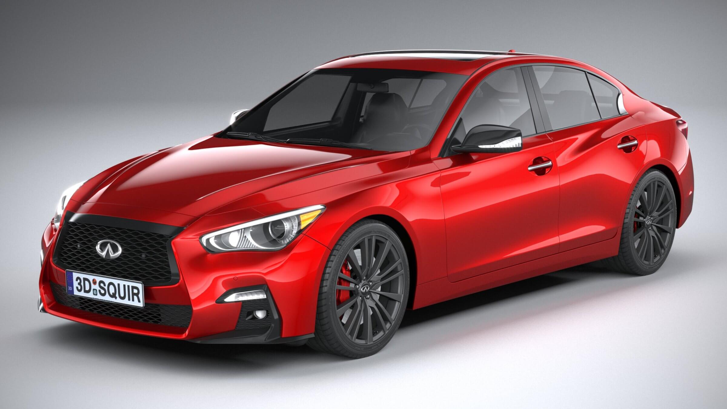 Infiniti Q50 2021 - 3D Model by SQUIR