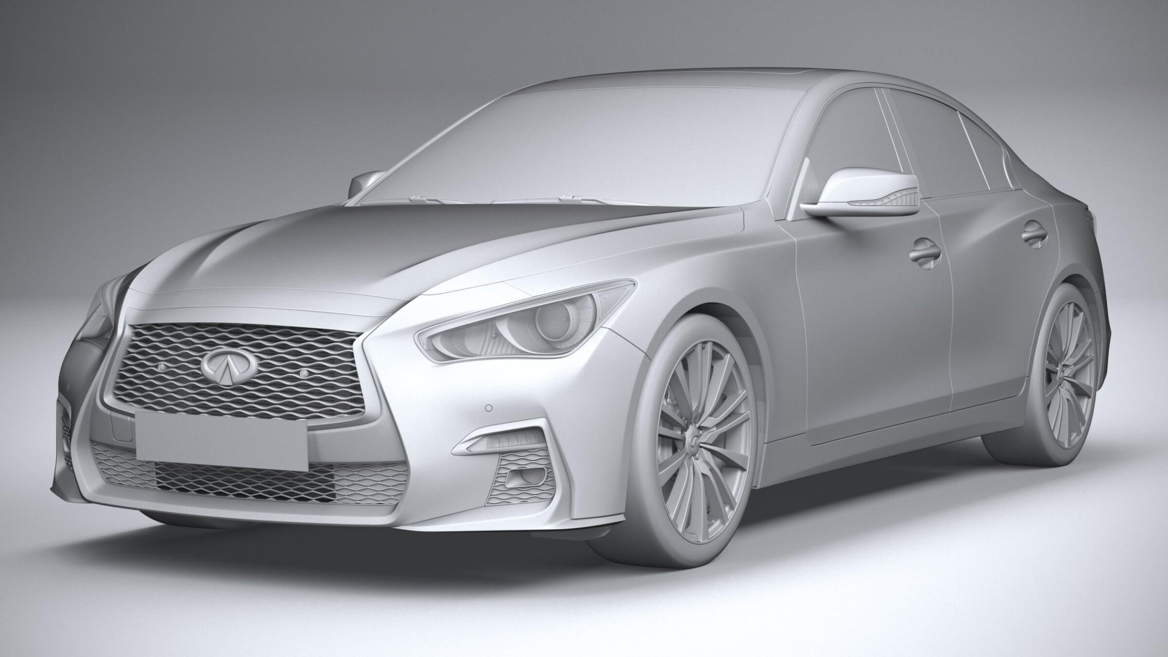 Infiniti Q50 2021 - 3D Model by SQUIR