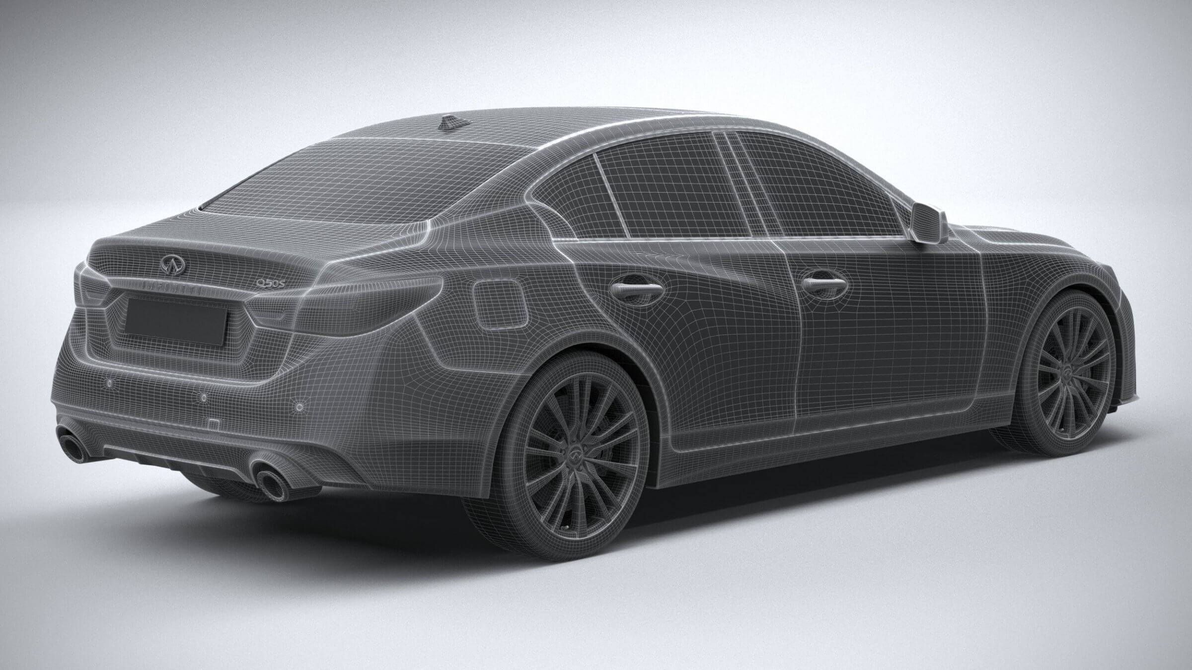 Infiniti Q50 2021 - 3D Model by SQUIR