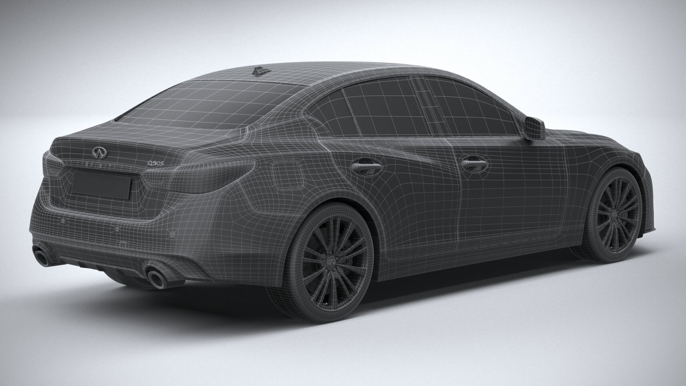 Infiniti Q50 2021 - 3D Model by SQUIR