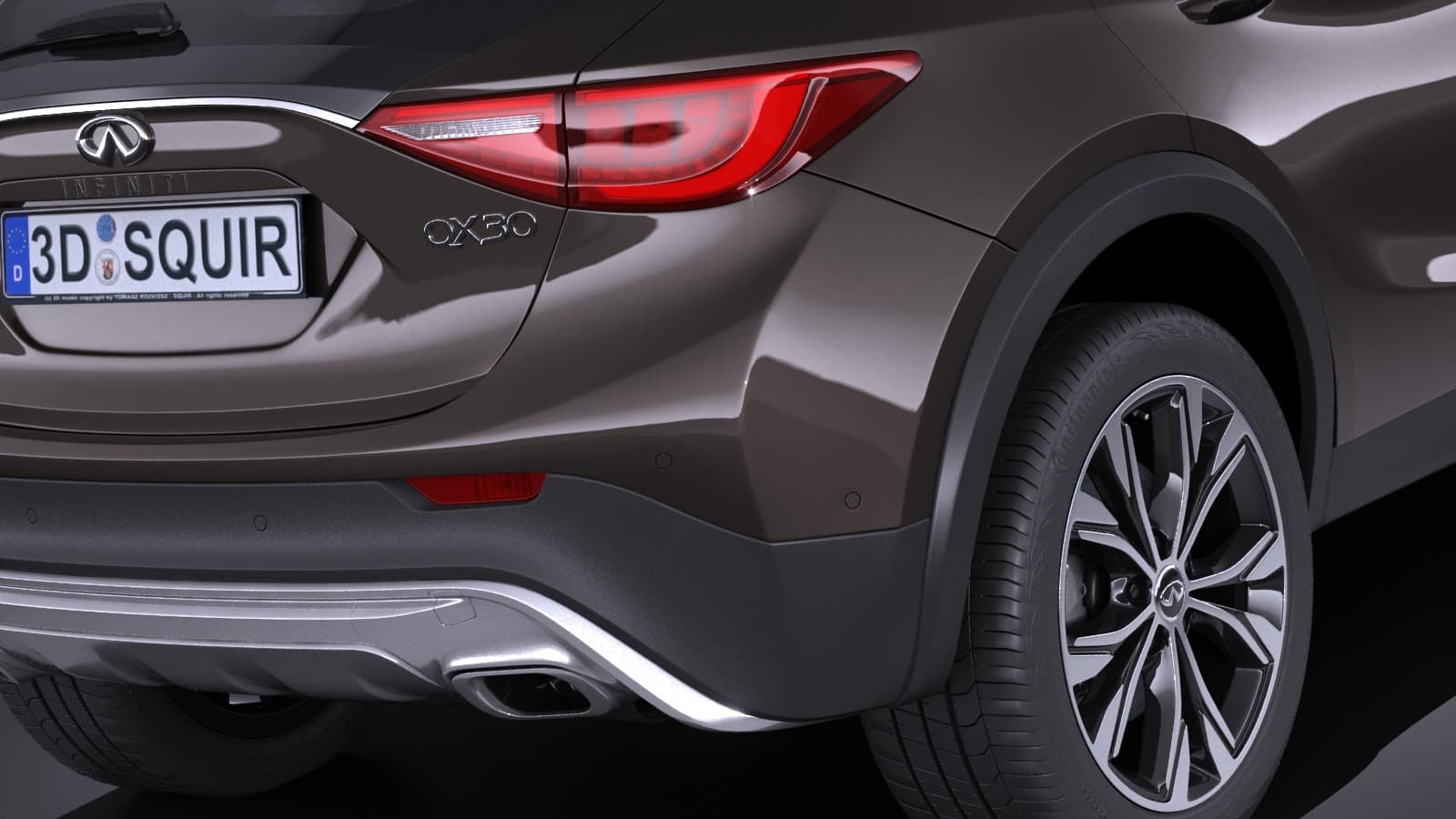 Infiniti QX30 2017 - 3D Model by SQUIR