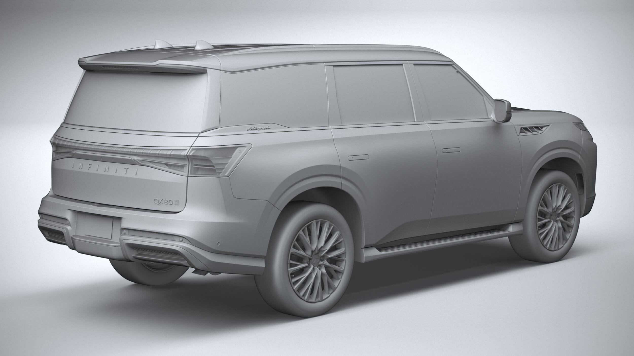 Infiniti QX80 2025 - 3D Model by SQUIR