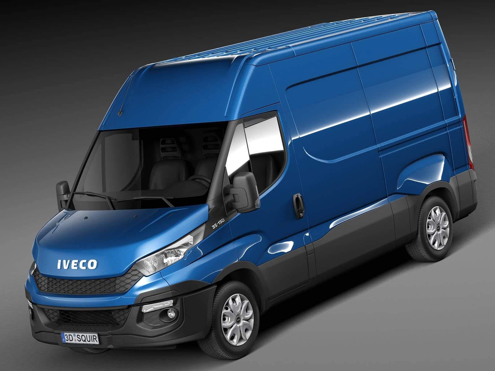 Iveco Daily 2015 Short Van - 3D Model by SQUIR