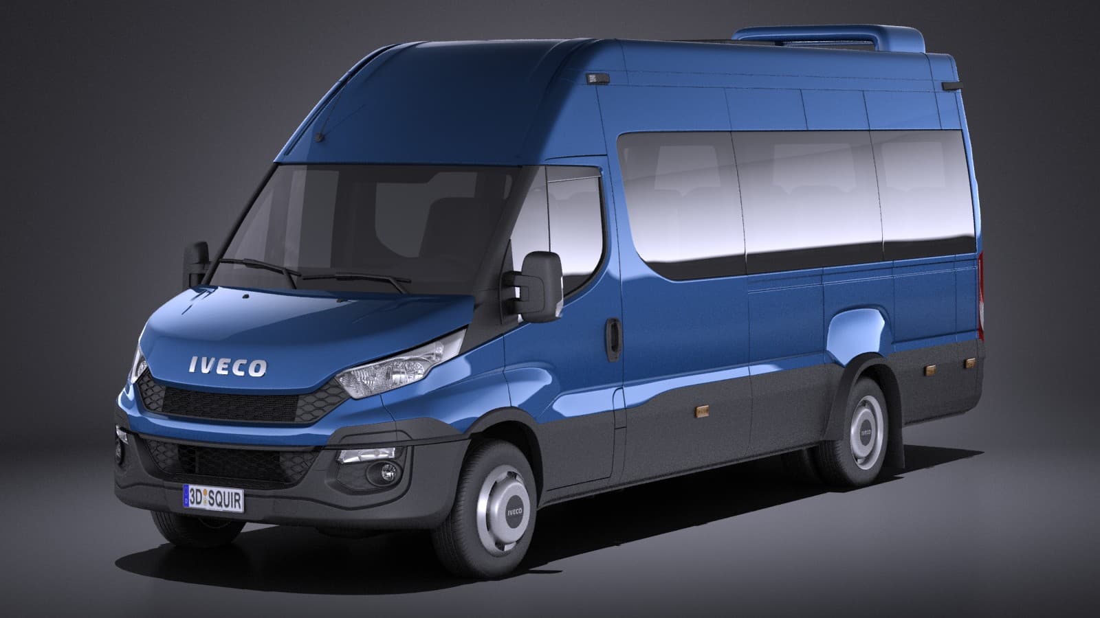 Iveco Daily Minibus 2017 (V-Ray) 3D Model by SQUIR