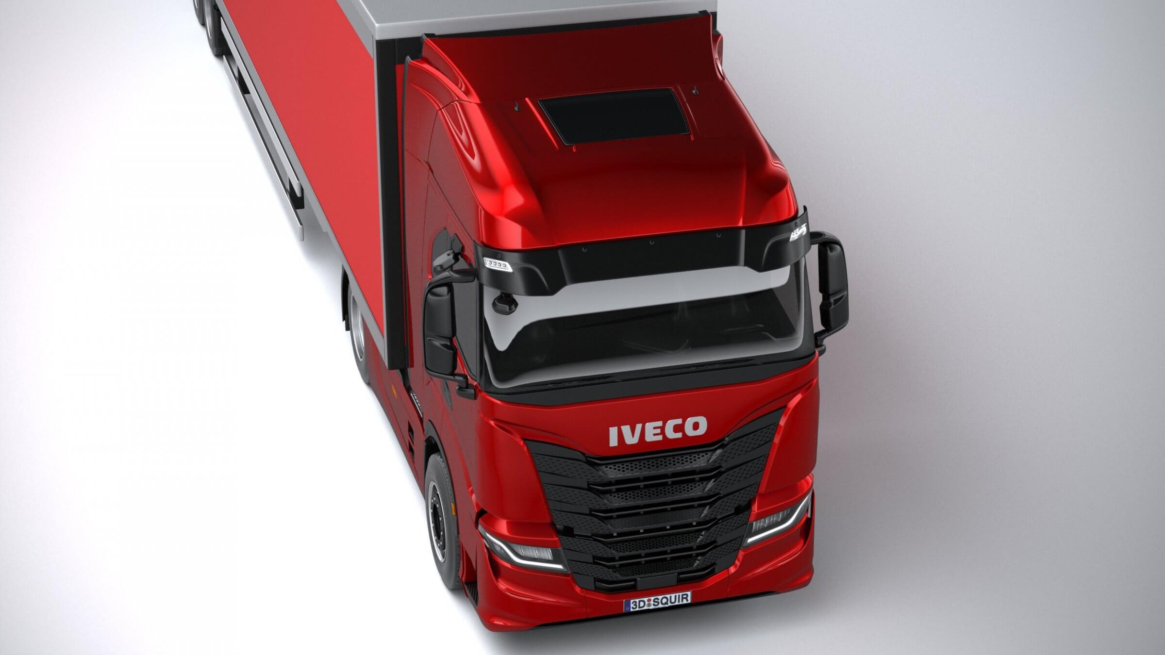 Iveco S-way 2021 Trailer 3D Model by SQUIR