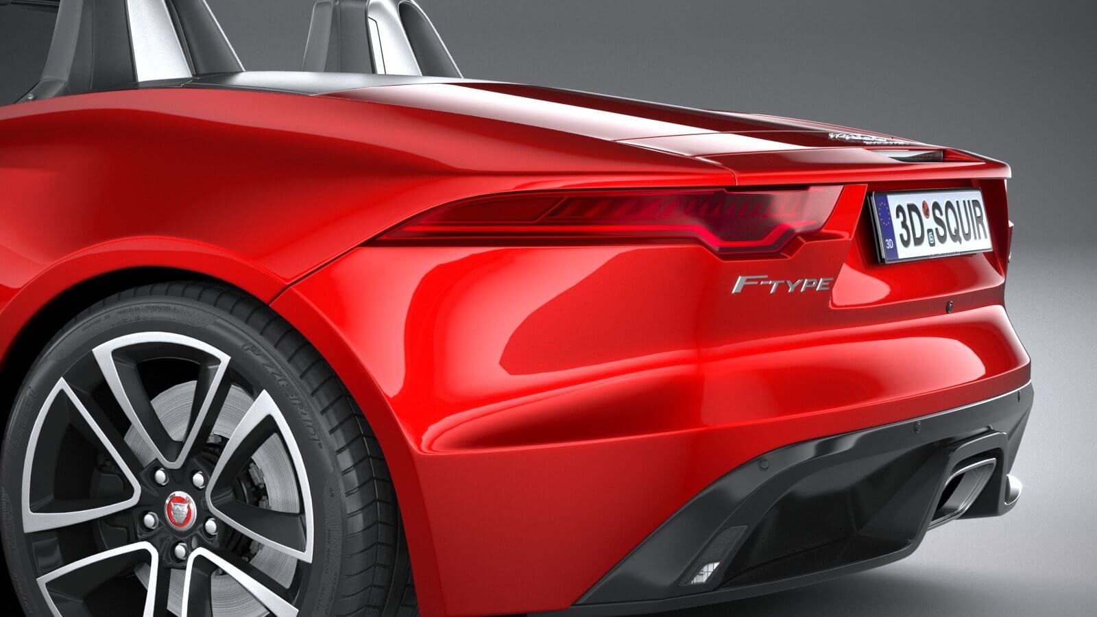 Jaguar F-Type R Dynamic Convertible 2021 3D Model by SQUIR