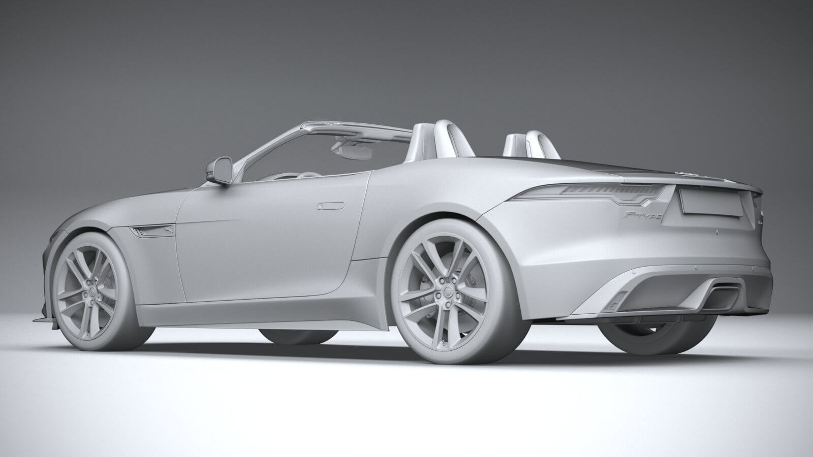 Jaguar F-Type R Dynamic Convertible 2021 3D Model by SQUIR
