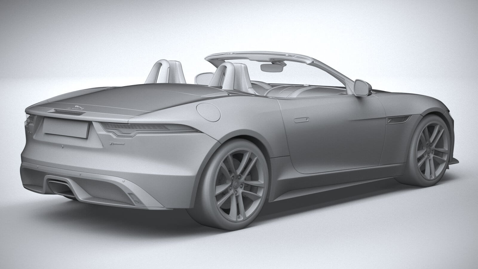 Jaguar F-Type R Dynamic Convertible 2021 3D Model by SQUIR