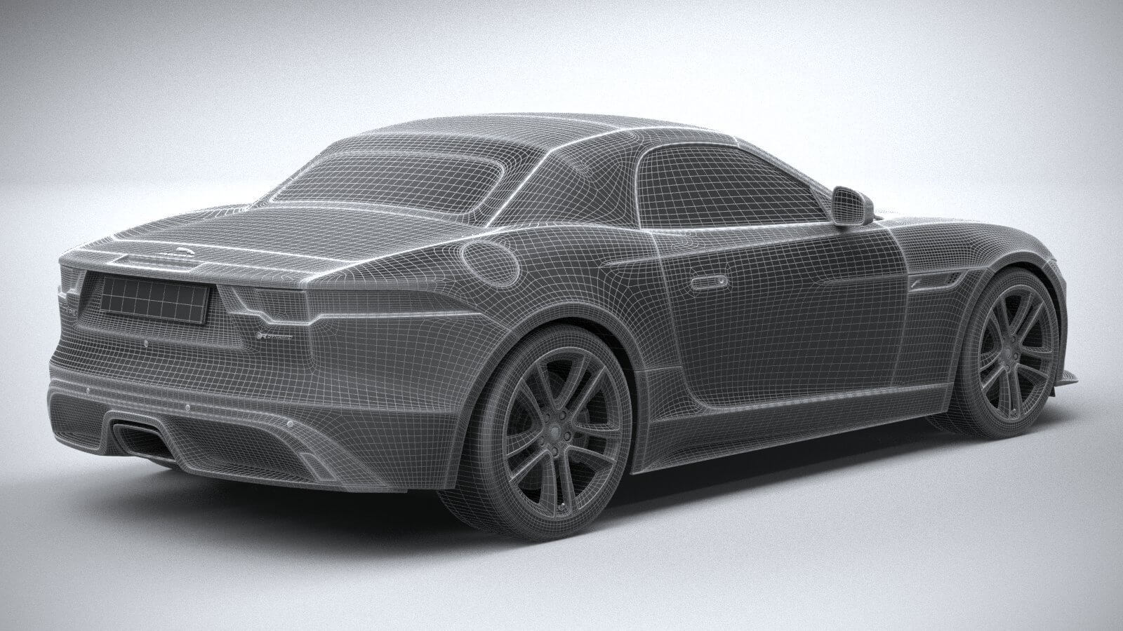 Jaguar F-Type R Dynamic Convertible 2021 3D Model by SQUIR