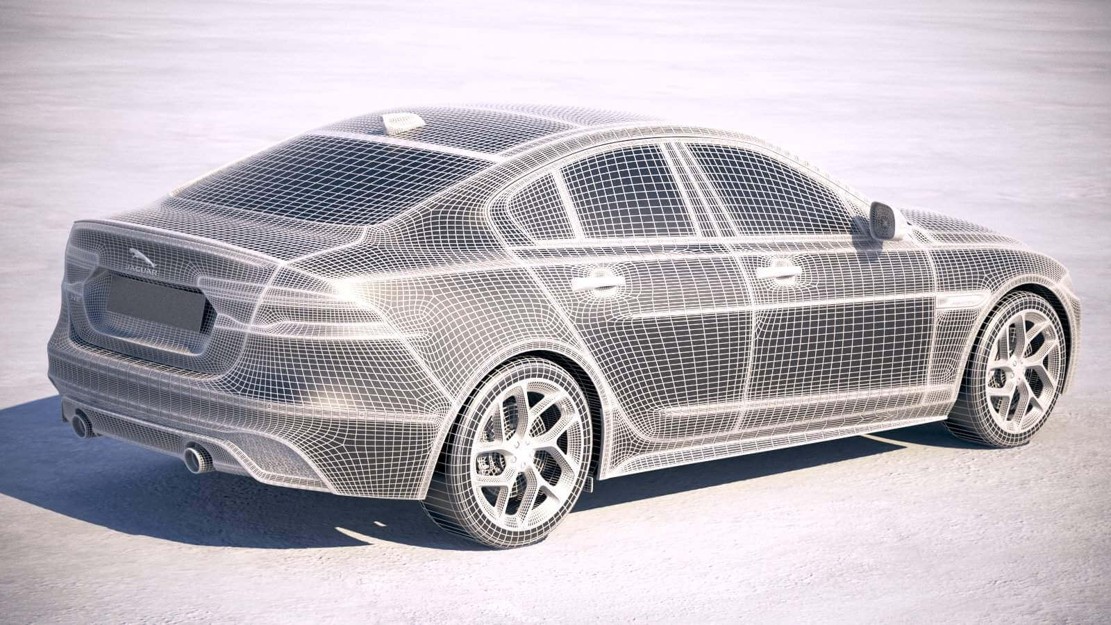Jaguar XE R-Dynamic 2020 3D Model by SQUIR