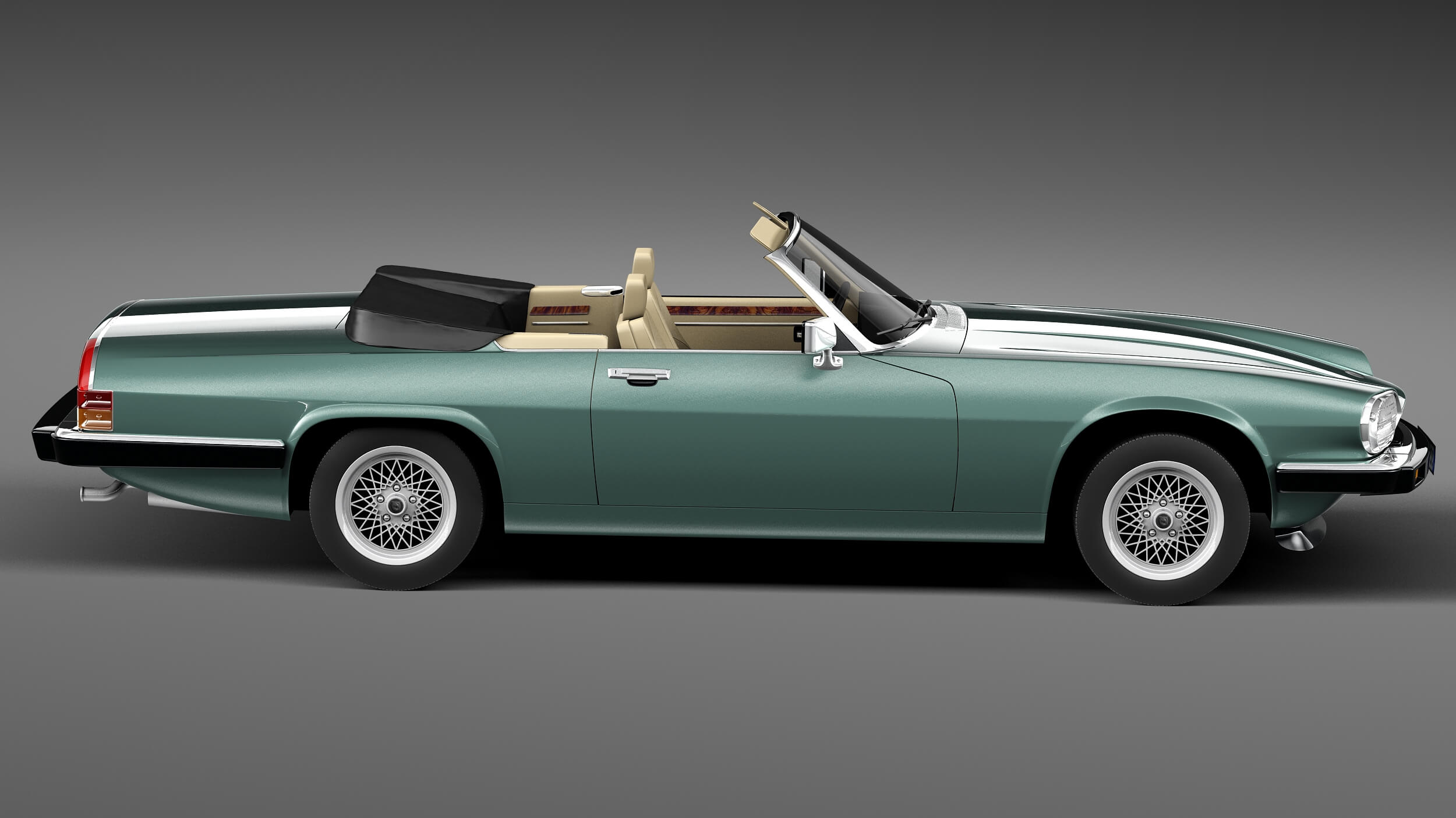 Jaguar Xjs Cabrio 1975 - 3D Model by SQUIR