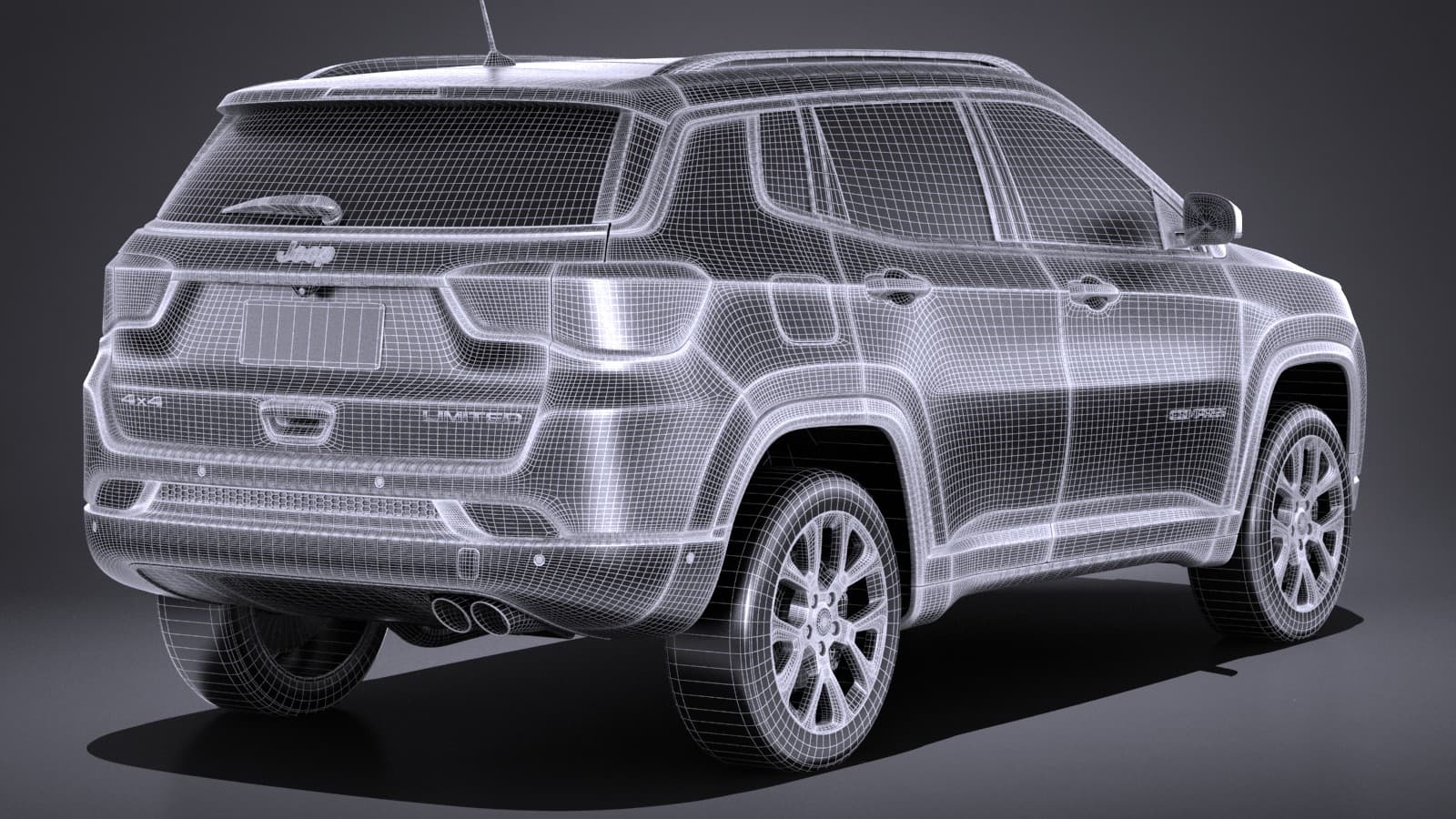 Jeep Compass Limited 2017 - 3D Model by SQUIR