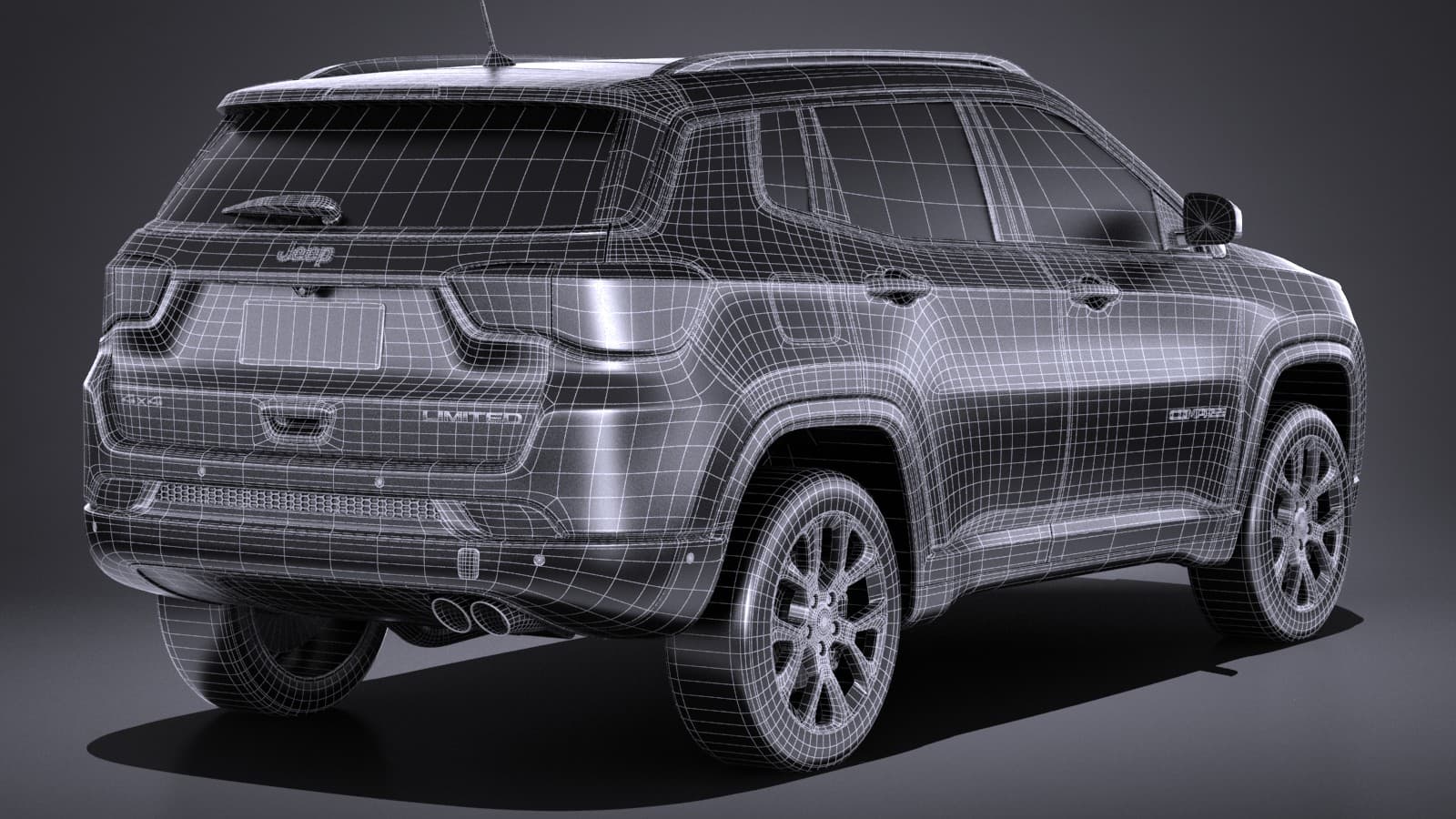 Jeep Compass Limited 2017 - 3D Model by SQUIR