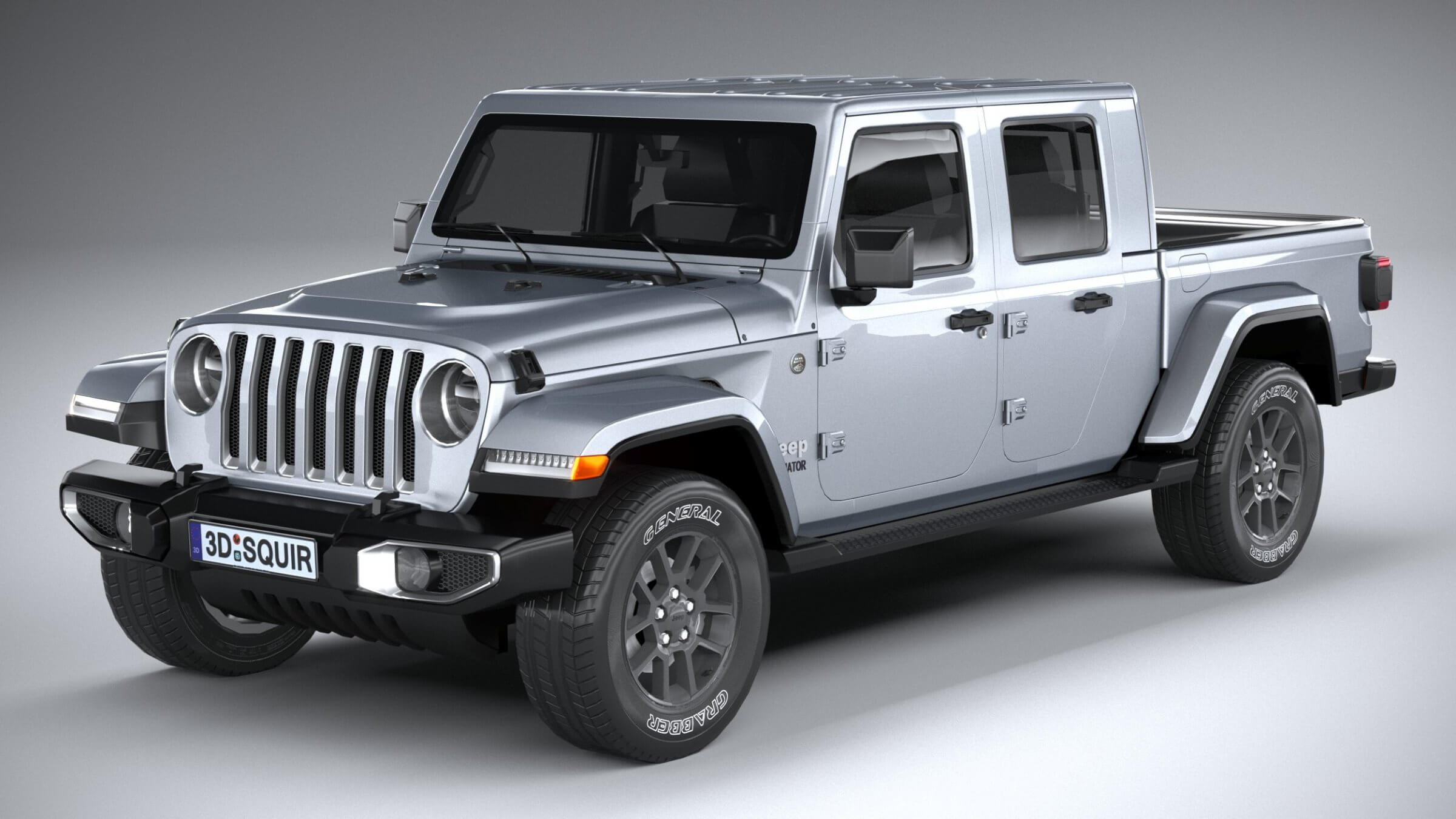 Jeep Gladiator 2020 Low Poly - 3D Model by SQUIR