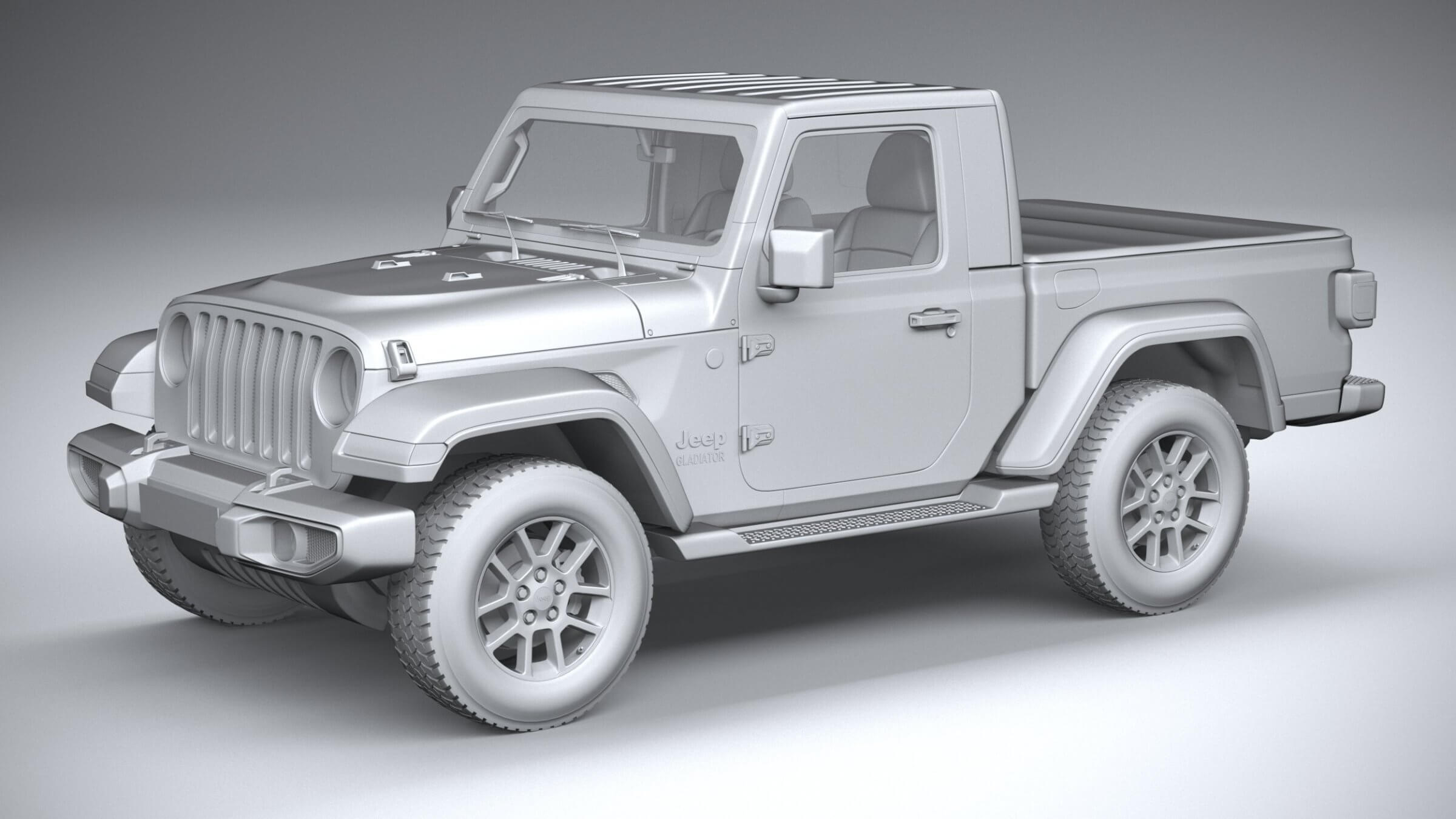 Jeep Gladiator SingleCab 2021 - 3D Model by SQUIR