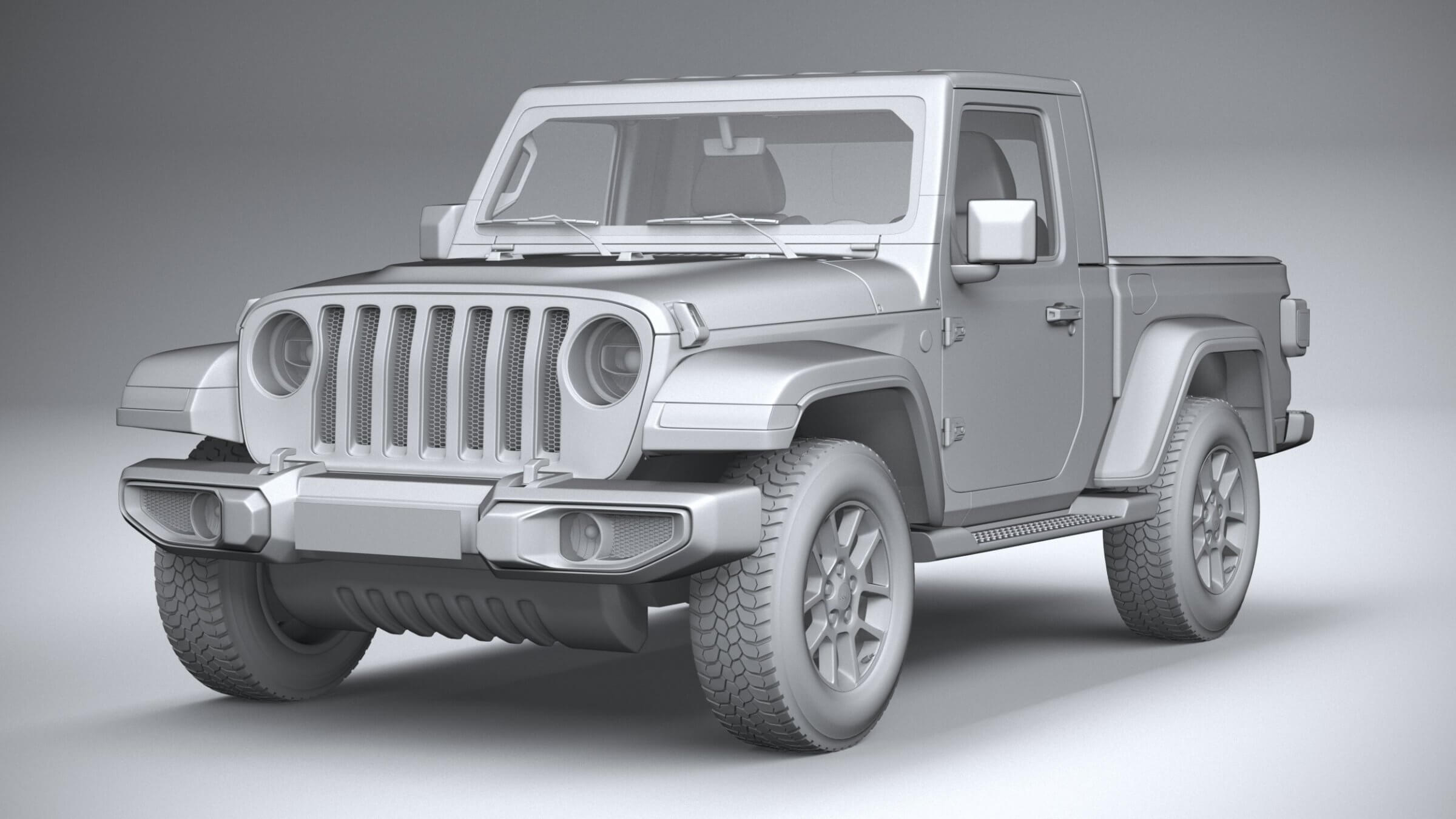 Jeep Gladiator SingleCab 2021 - 3D Model by SQUIR