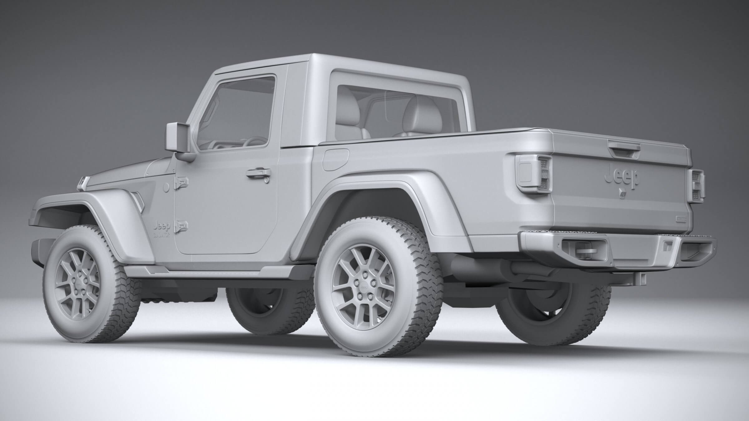 Jeep Gladiator SingleCab 2021 - 3D Model by SQUIR