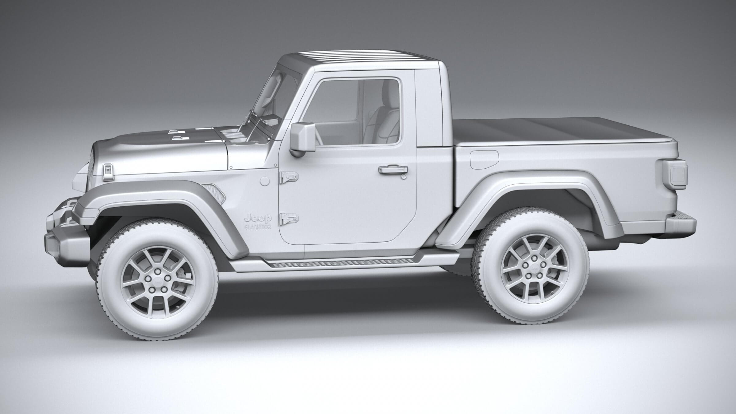 Jeep Gladiator SingleCab 2021 - 3D Model by SQUIR