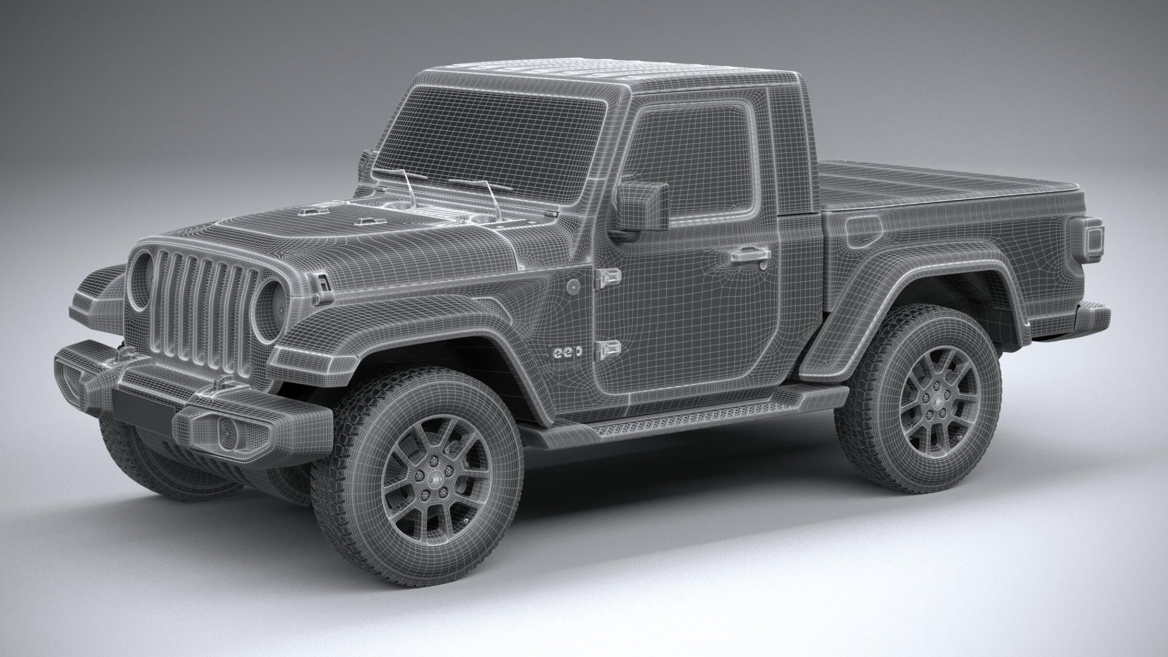 Jeep Gladiator SingleCab 2021 - 3D Model by SQUIR