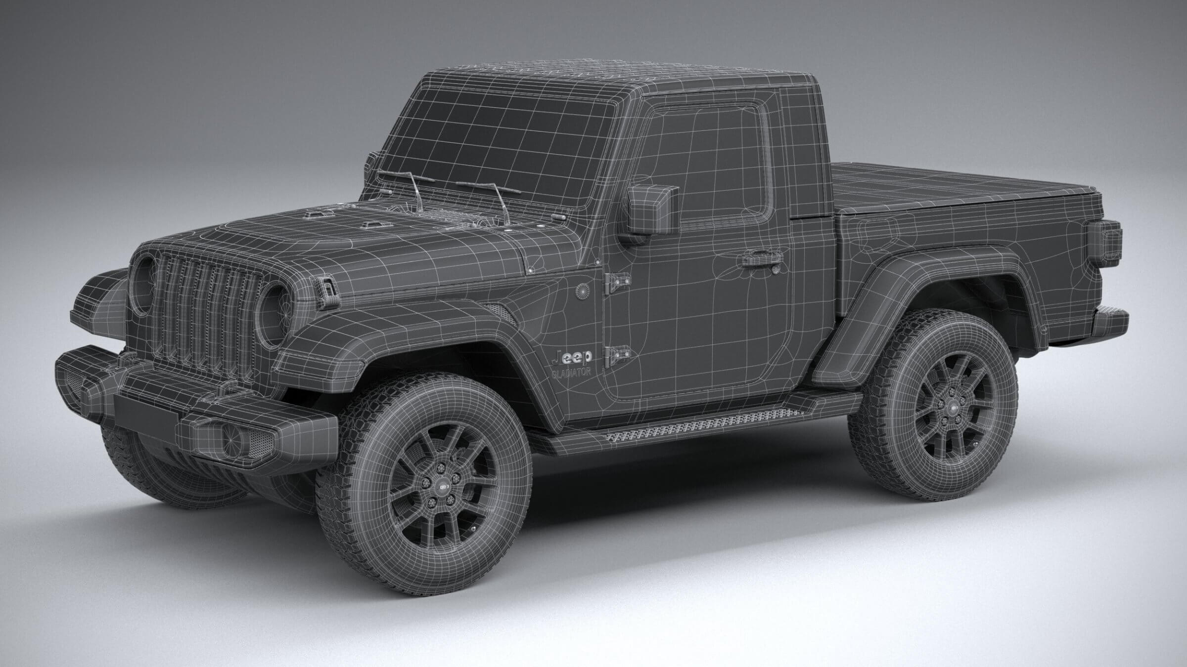 Jeep Gladiator SingleCab 2021 - 3D Model by SQUIR