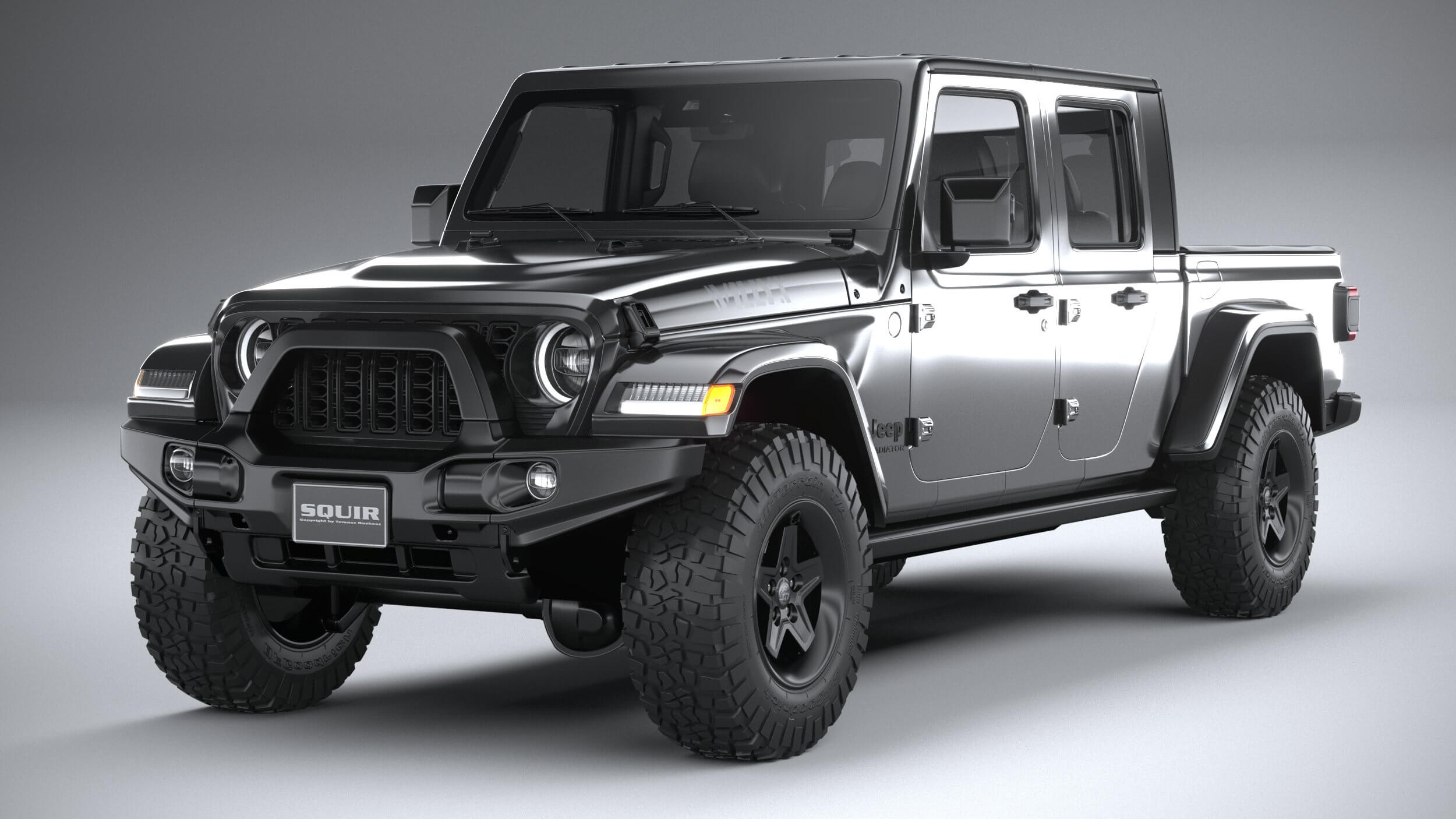Jeep Gladiator Willys 2024 - 3D Model by SQUIR