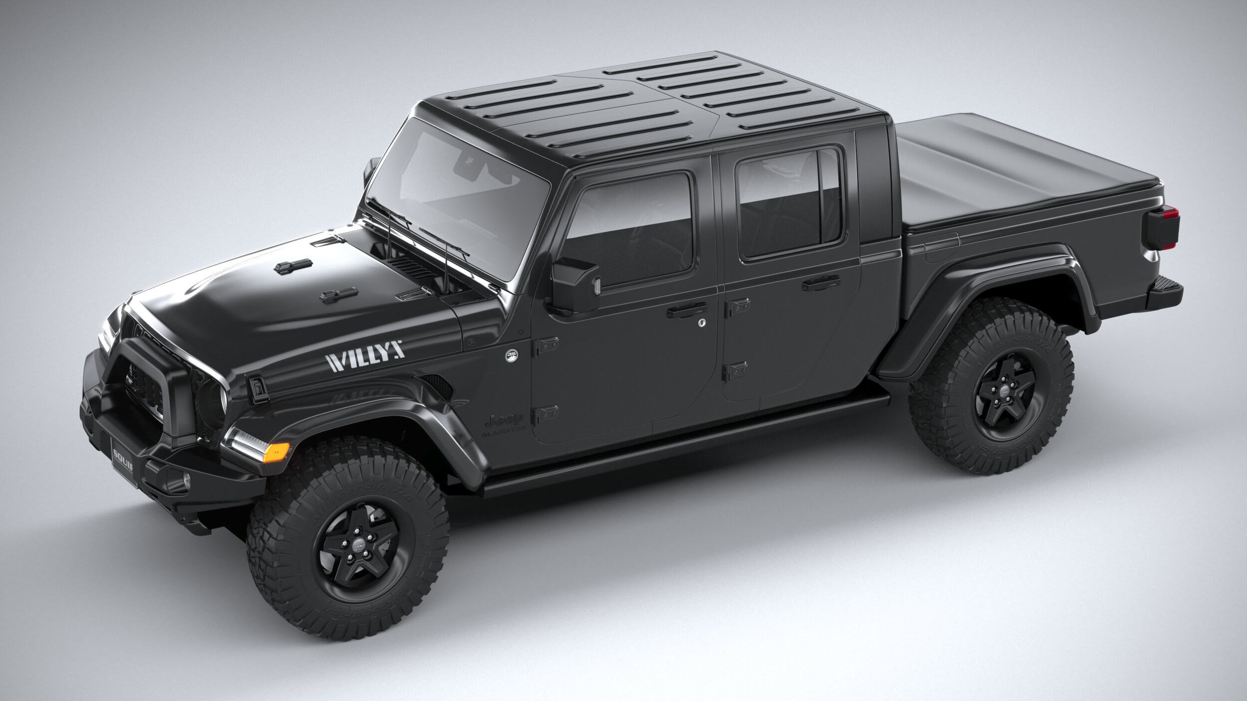 Jeep Gladiator Willys 2024 - 3D Model by SQUIR