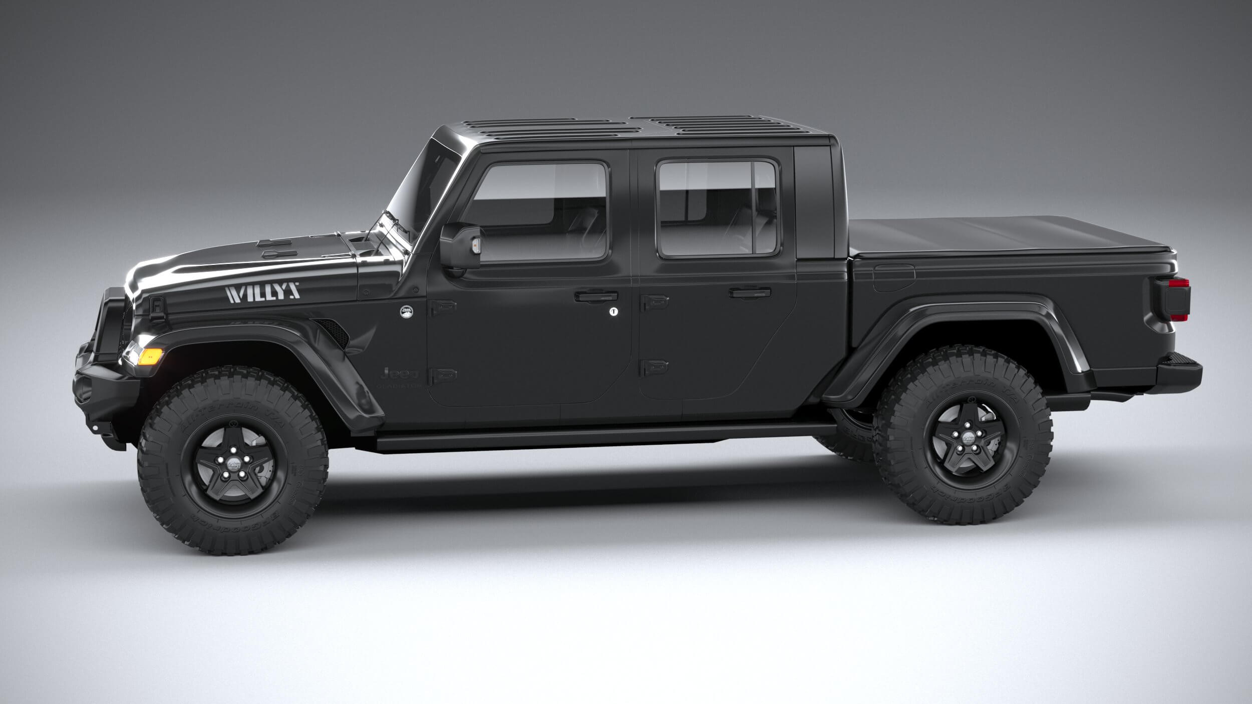 Jeep Gladiator Willys 2024 - 3D Model by SQUIR
