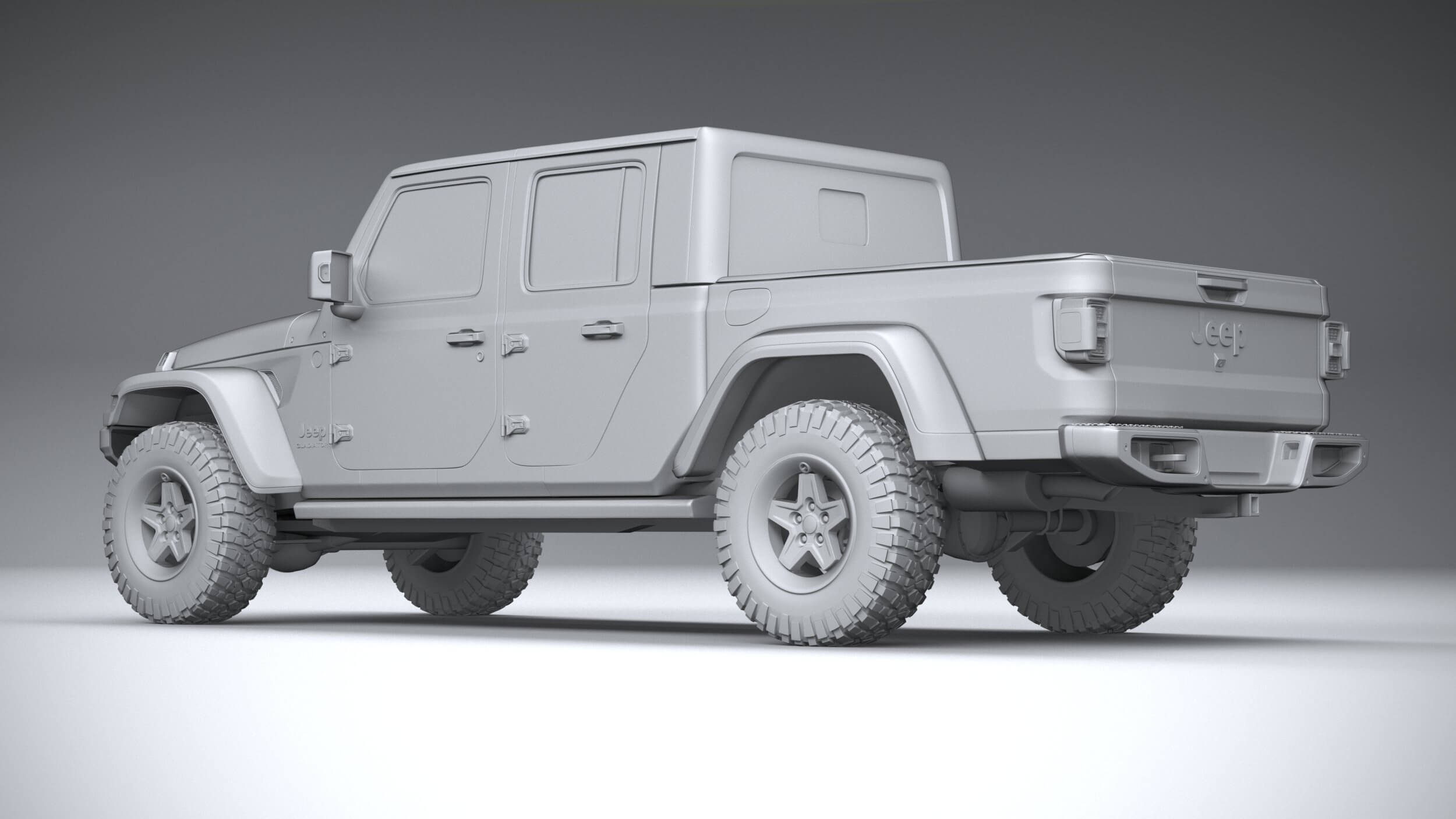 Jeep Gladiator Willys 2024 - 3D Model by SQUIR