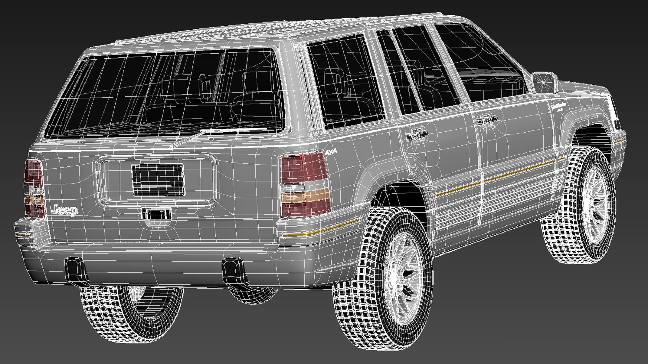 Jeep Grand Cherokee 1993-1995 3D Model by SQUIR