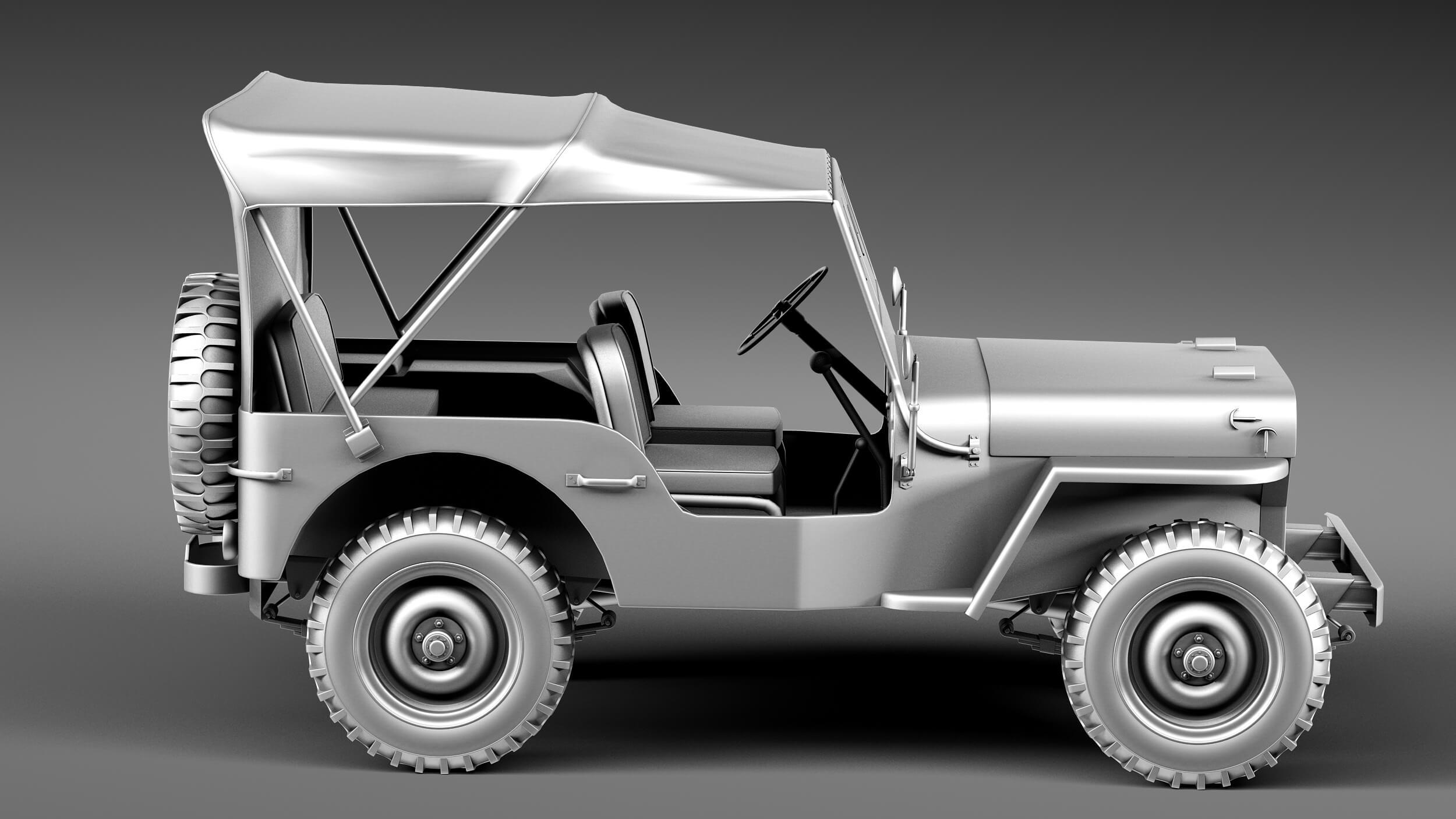 Jeep Willys MB WW2 - 3D Model by SQUIR