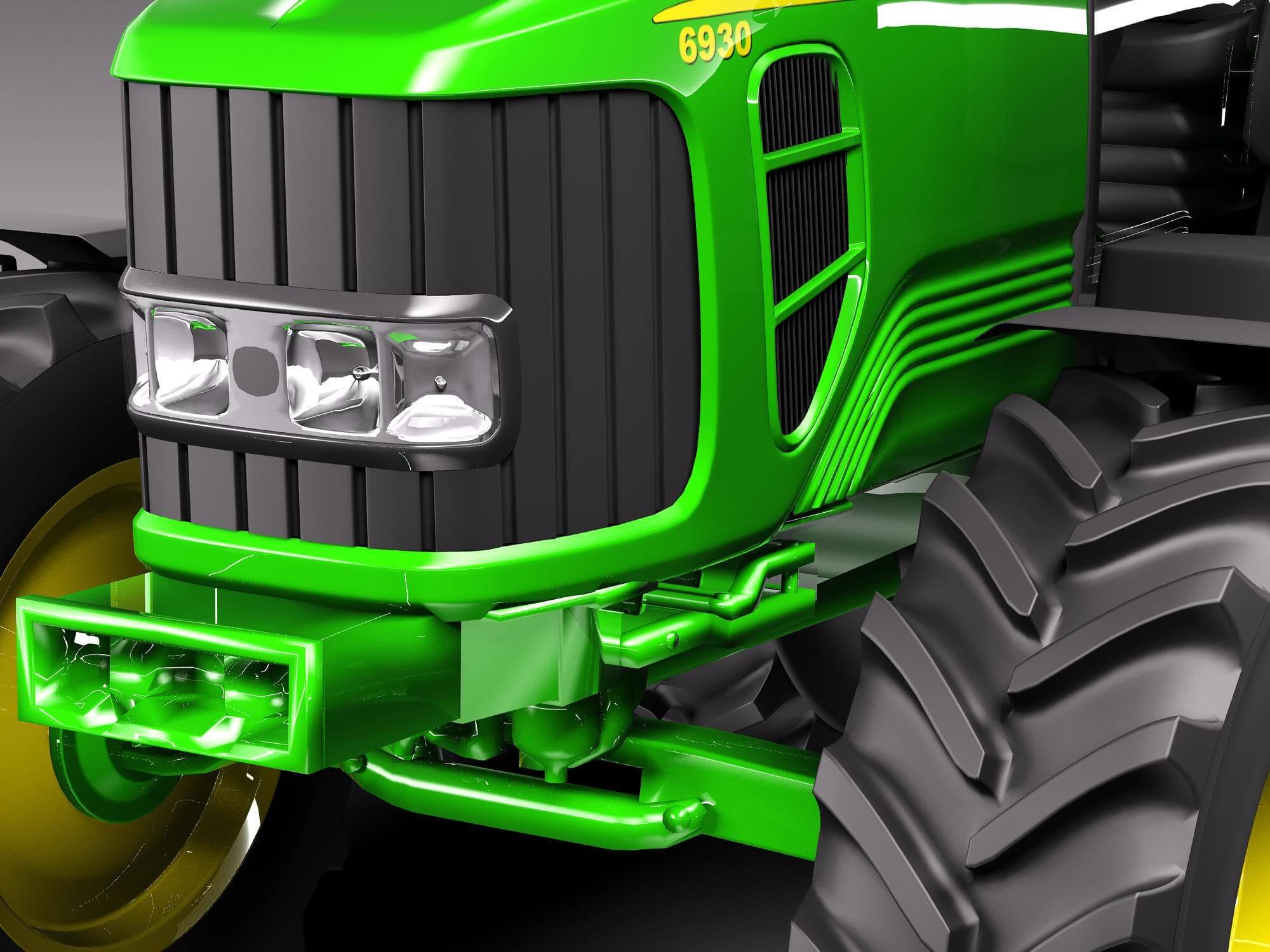 John Deere 6930 Tractor - 3D Model by SQUIR