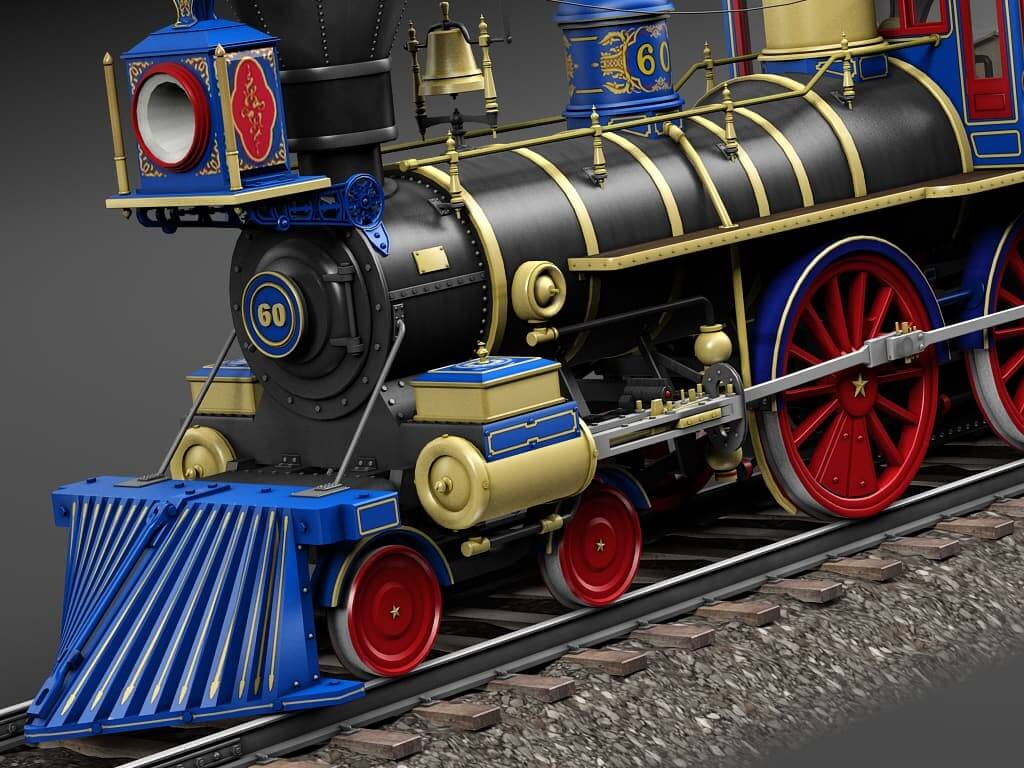 Jupiter Steam Train - 3D Model by SQUIR