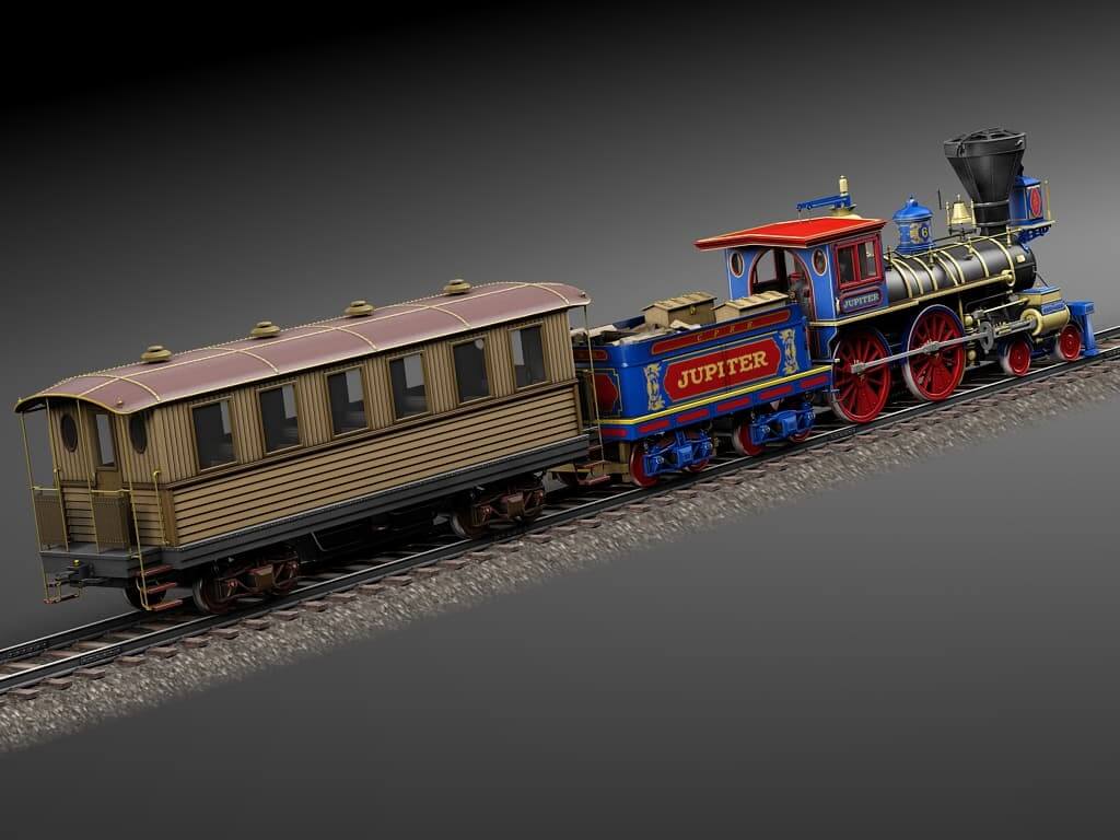Jupiter Steam Train - 3D Model by SQUIR