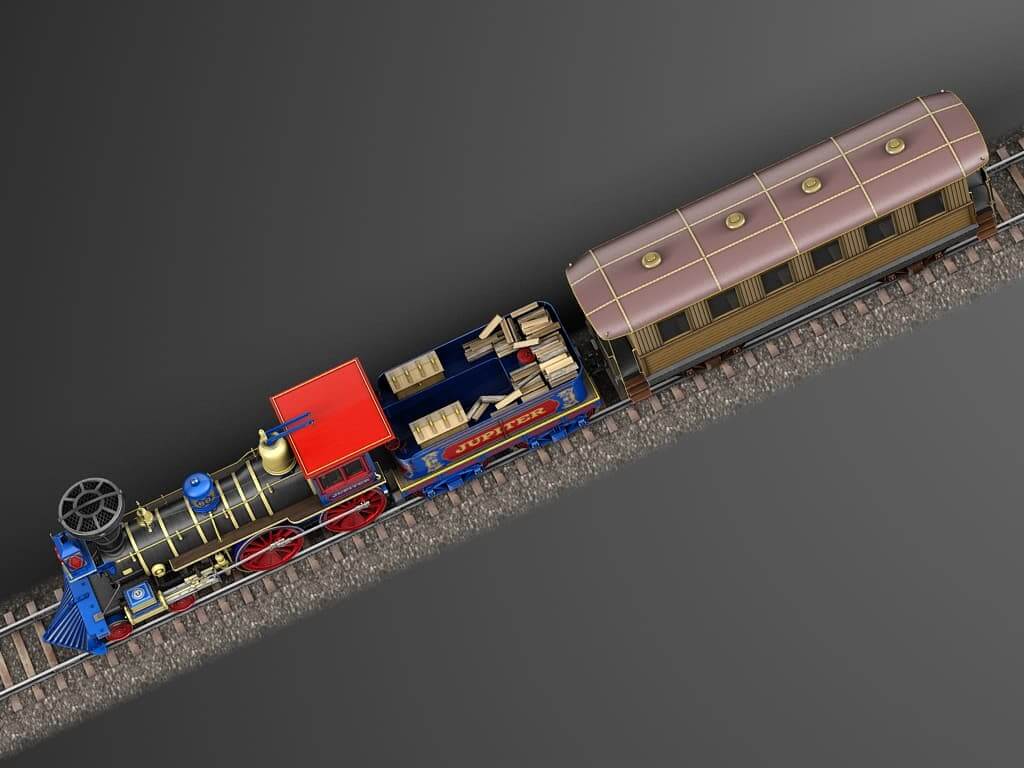 Jupiter Steam Train - 3D Model by SQUIR