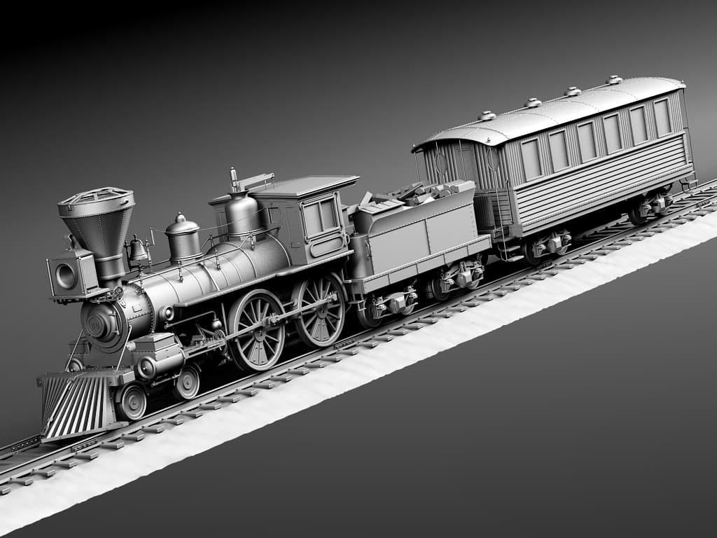 Jupiter Steam Train - 3D Model by SQUIR