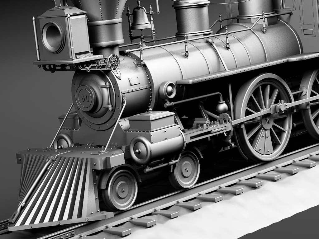 Jupiter Steam Train - 3D Model by SQUIR