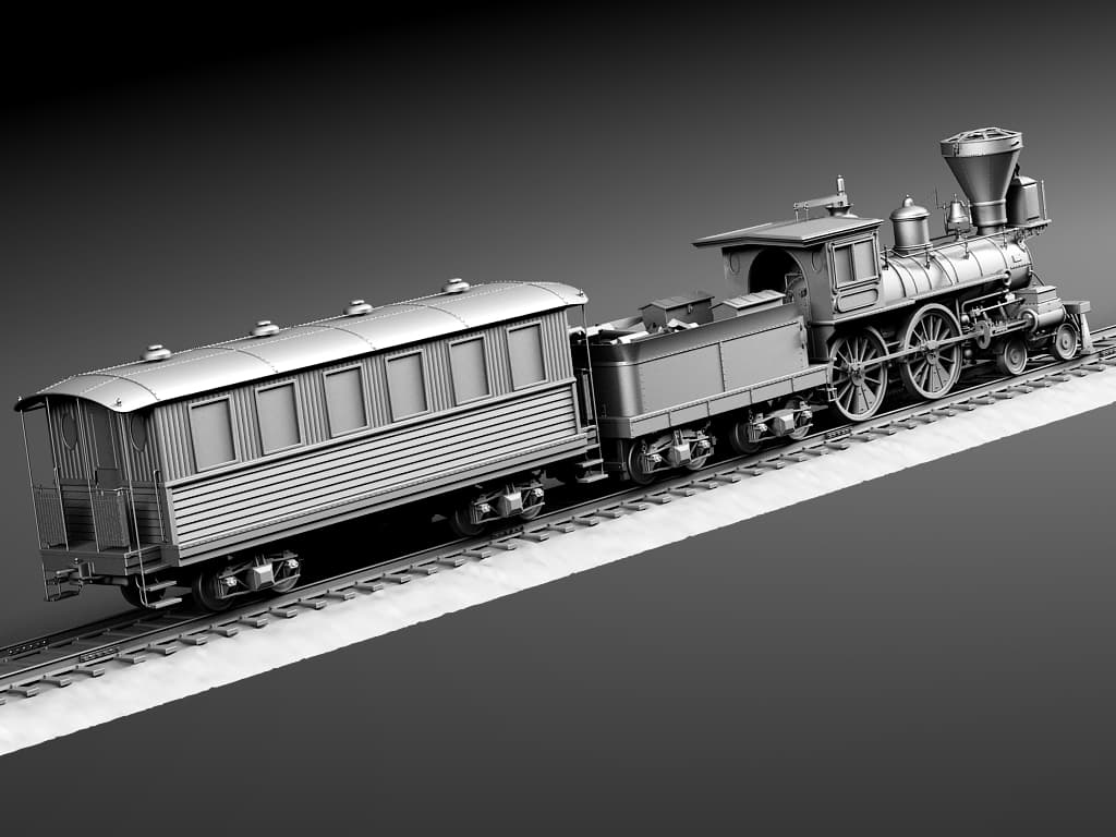 Jupiter Steam Train - 3D Model by SQUIR