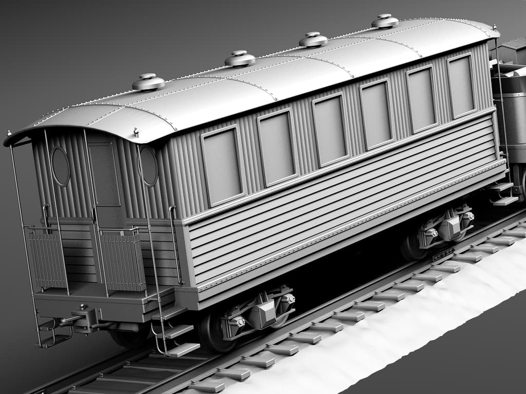 Jupiter Steam Train - 3D Model by SQUIR