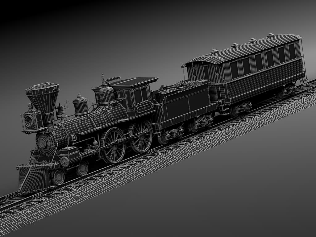 Jupiter Steam Train - 3D Model by SQUIR