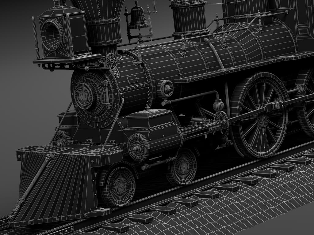 Jupiter Steam Train - 3D Model by SQUIR