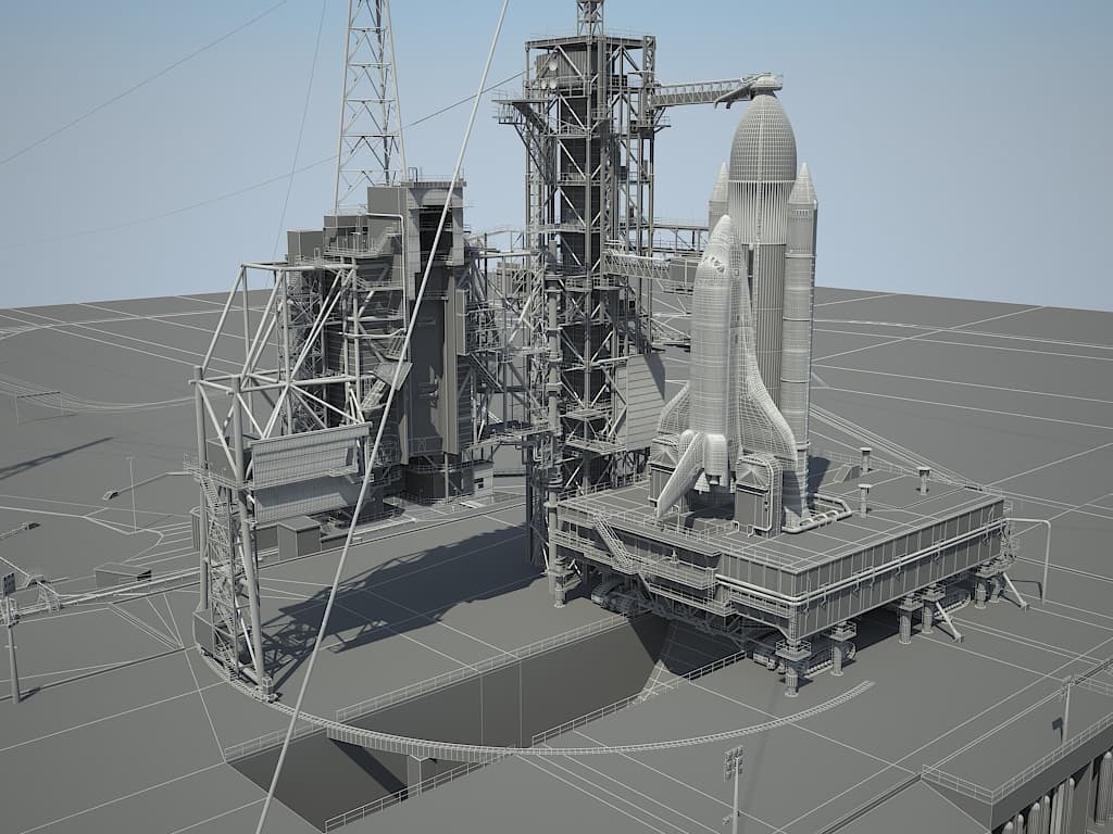 Kennedy Space Center 39B - 3D Model by SQUIR