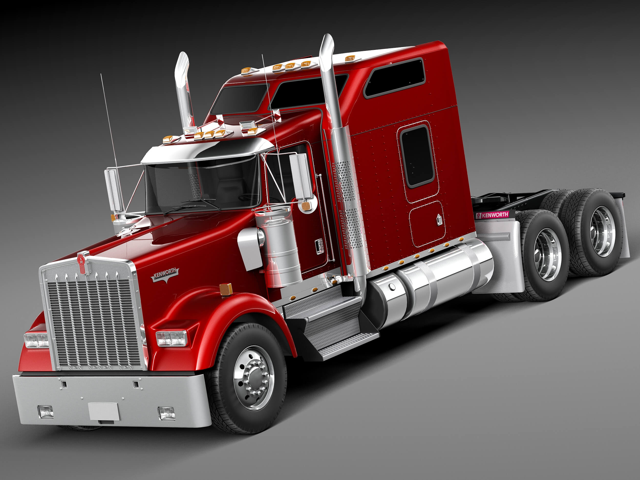Kenworth W900 Sleeper Cab 2014 - 3D Model by SQUIR