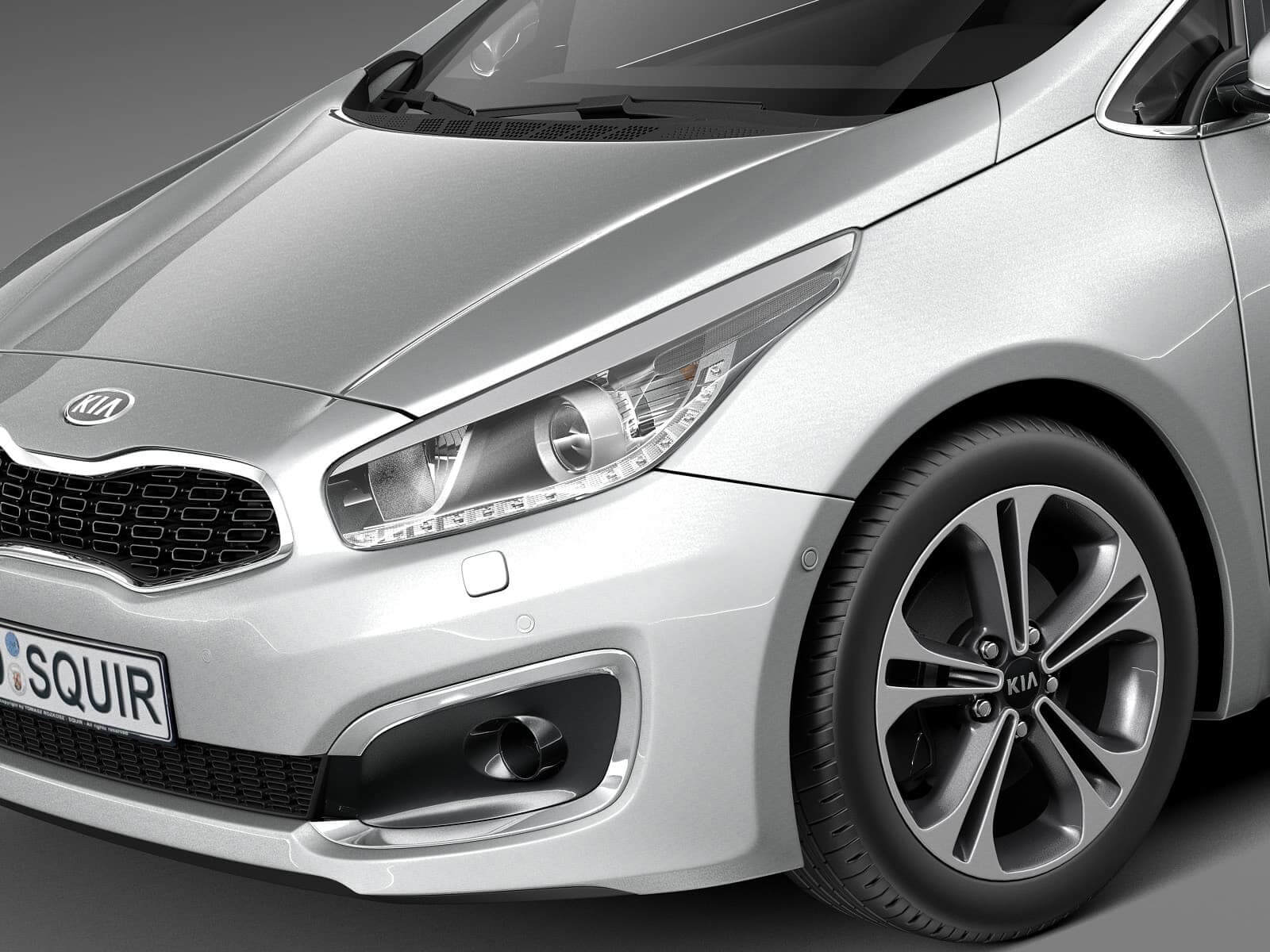 Kia Ceed 5 Door 2016 - 3D Model by SQUIR