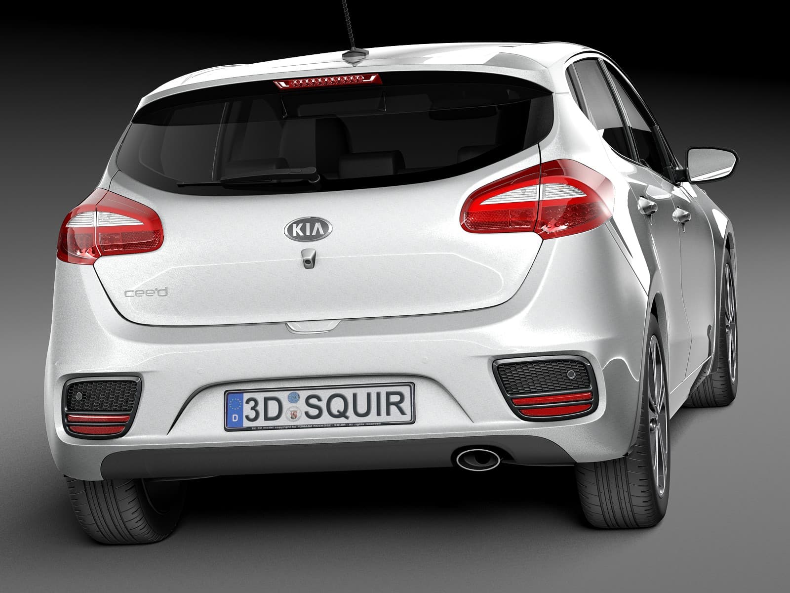 Kia Ceed 5 Door 2016 - 3D Model by SQUIR